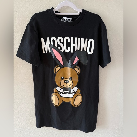 Moschino | Tops | Moschino Playboy Collab T Shirt Dress | Poshmark